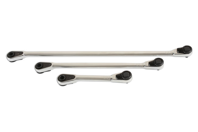 Laser Tools 6960 Extra Long Ratchet & Bit Driver Set 1/4"D 3pc