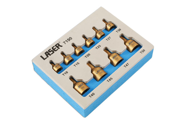 Laser Tools 7190 Low Profile Torx® Bit Set 10pc