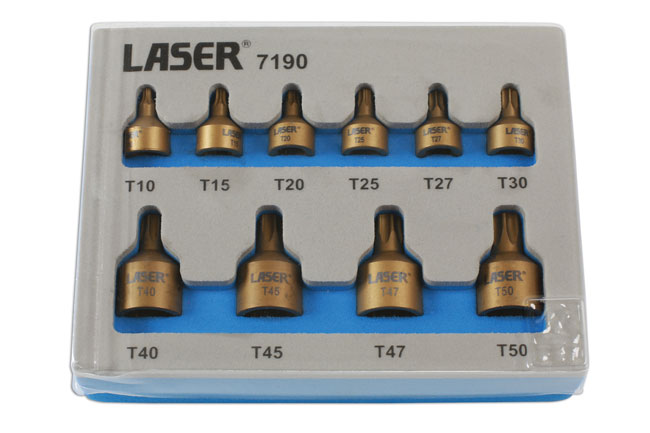 Laser Tools 7190 Low Profile Torx® Bit Set 10pc