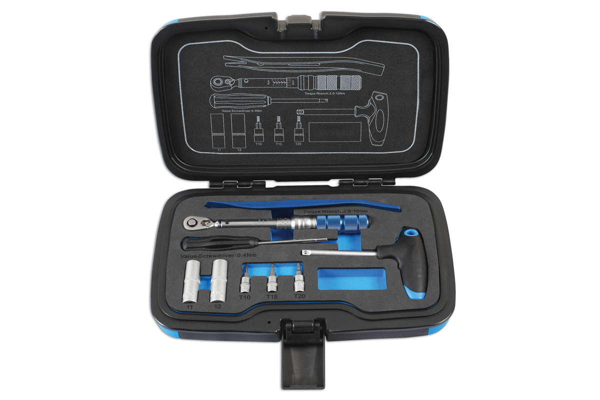 Laser Tools 6935 TPMS Torque Wrench & Tool Set 9pc