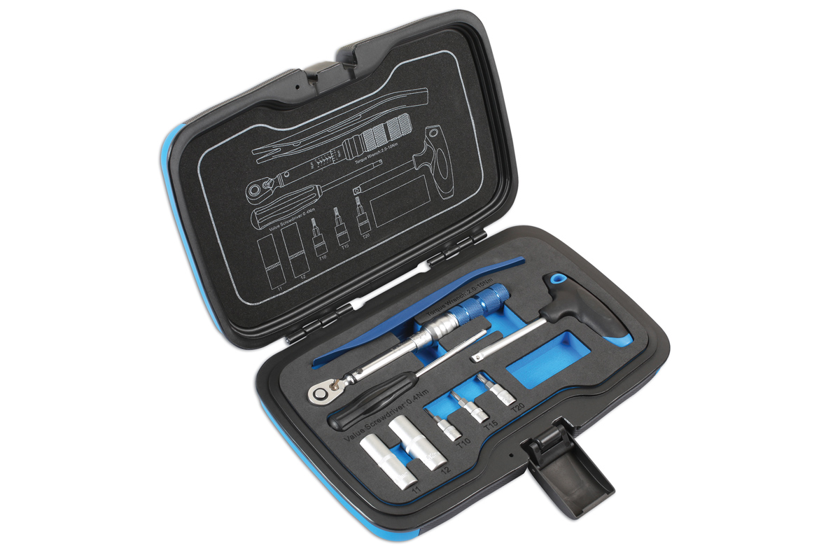 Laser Tools 6935 TPMS Torque Wrench & Tool Set 9pc