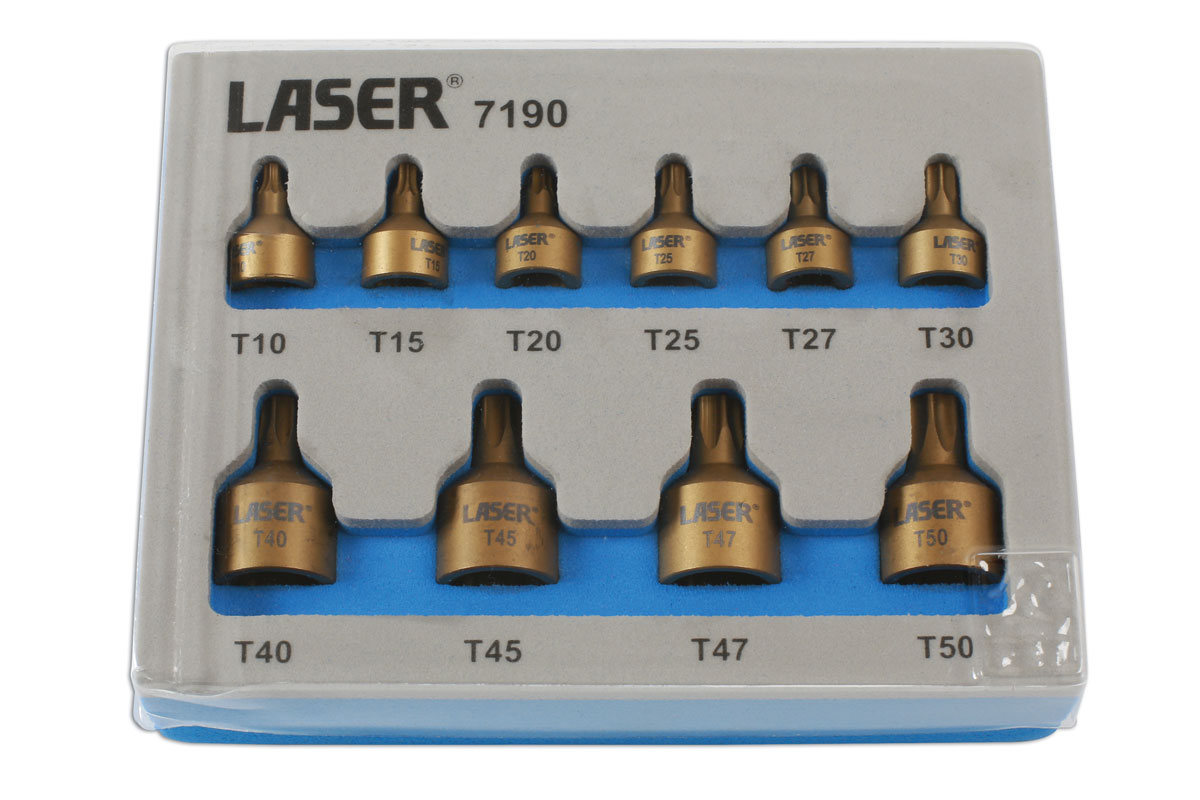 Laser Tools 7190 Low Profile Torx® Bit Set 10pc