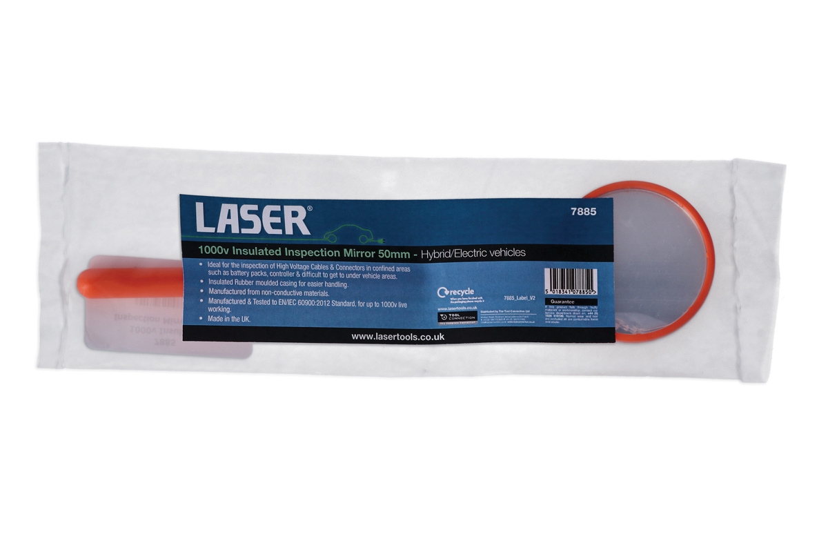 Laser Tools 7885 1000V Insulated Inspection Mirror 50mm